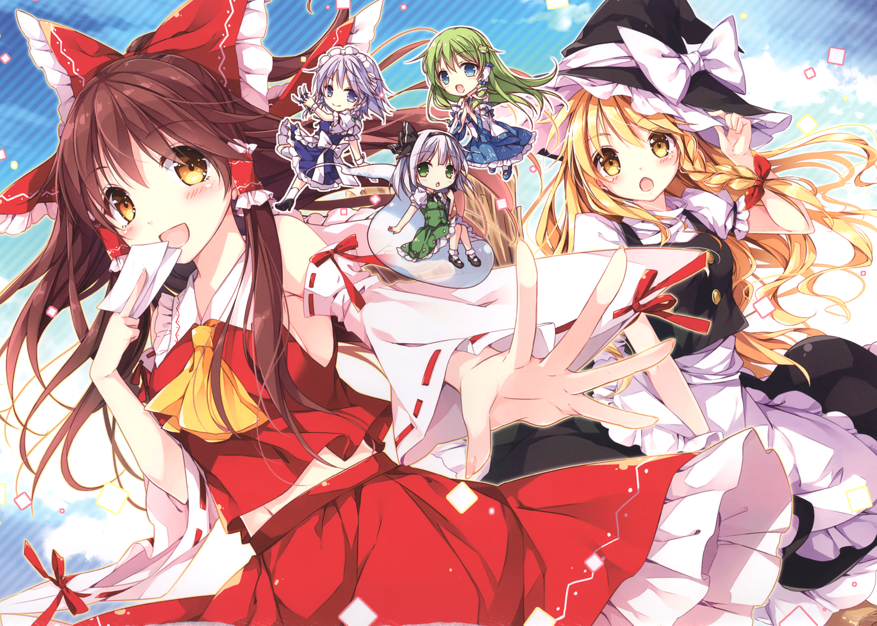 mochizuki shiina touhou hakurei reimu izayoi sakuya kirisame marisa kochiya sanae konpaku youmu ...